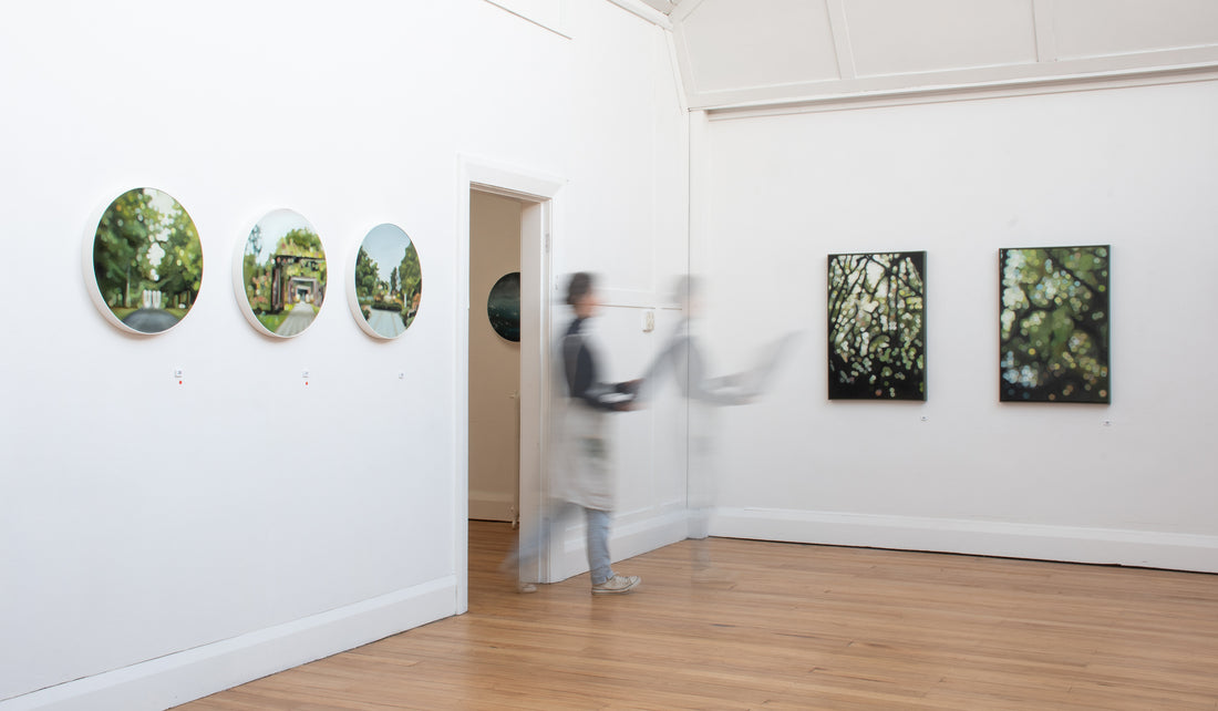 The Silent Retreat - Forest Bokeh original oil painting on canvas – thepennydrops